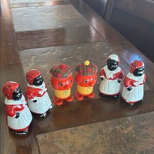 Other | Vintage Style Red And White Figurine Set | Poshmark